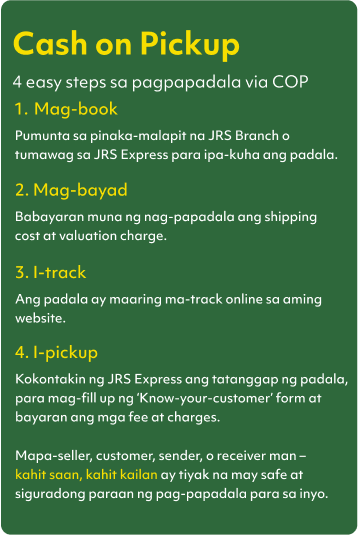JRS Express | Kahit Kailan Maaasahan, Kahit Saan Makakarating